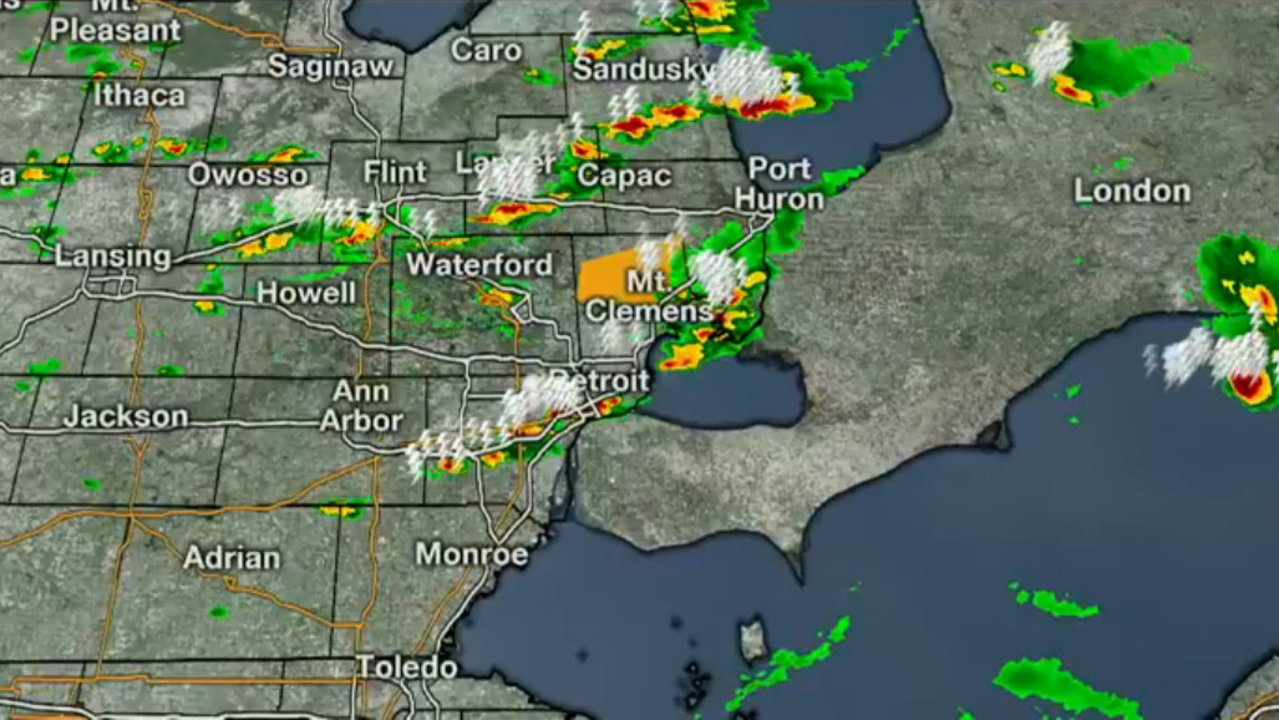 LIVE RADAR: Thunderstorms in Metro Detroit