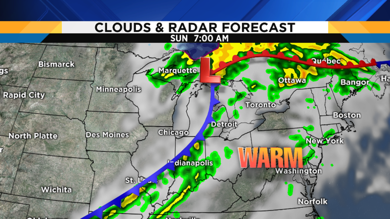 Metro Detroit weather forecast: Changes to Sunday's Marathon forecast